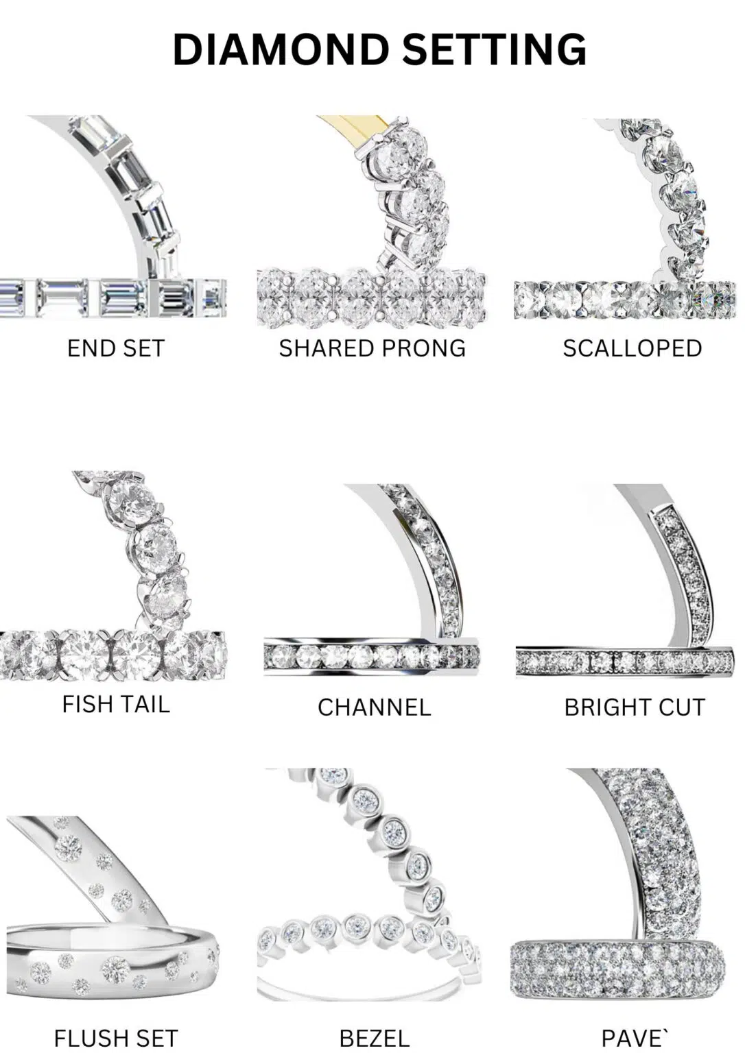 Different Techniques for Setting Side Diamonds in Engagement Rings ...